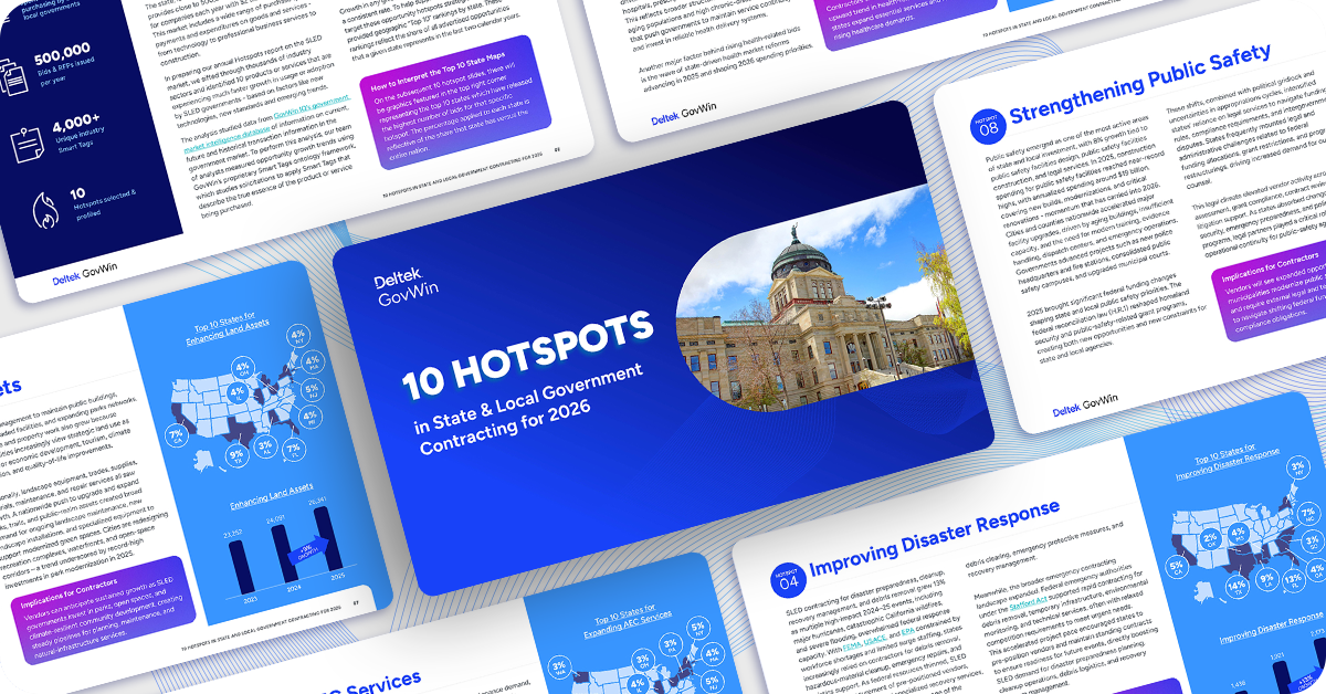 10 Hotspots in State & Local Government Contracting for 2026 - GovWin IQ