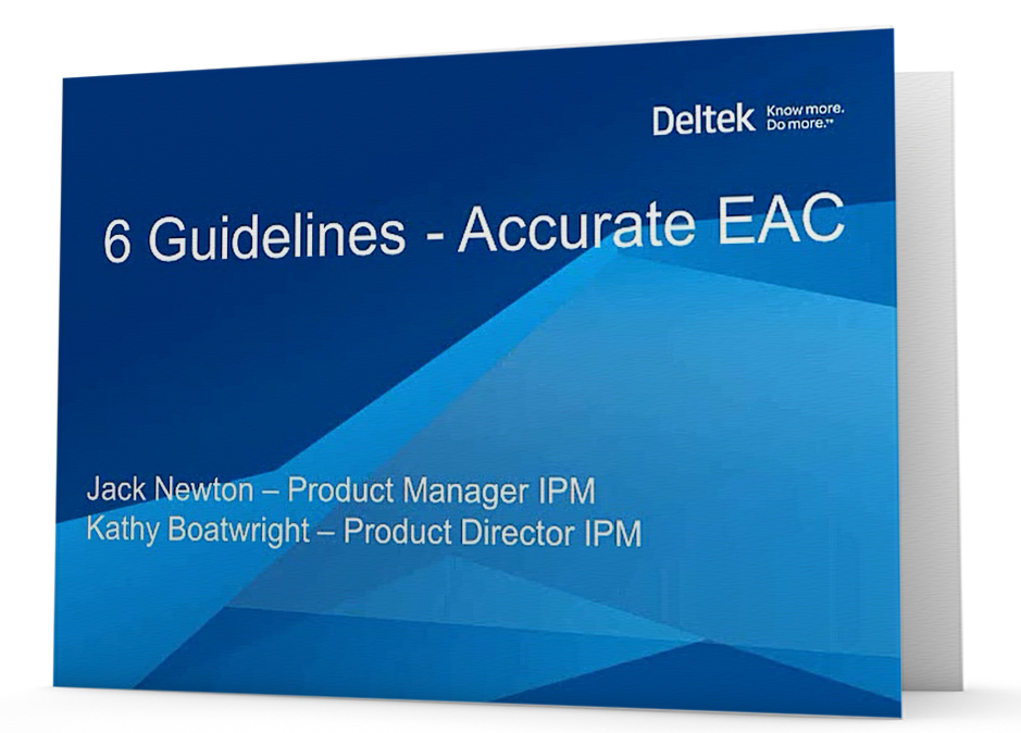 On Demand Webinar: Six Steps to an Accurate EAC Forecast